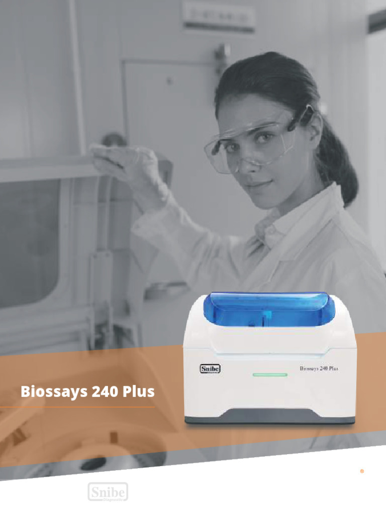 Biossays 240 Plus Snibe | PDF