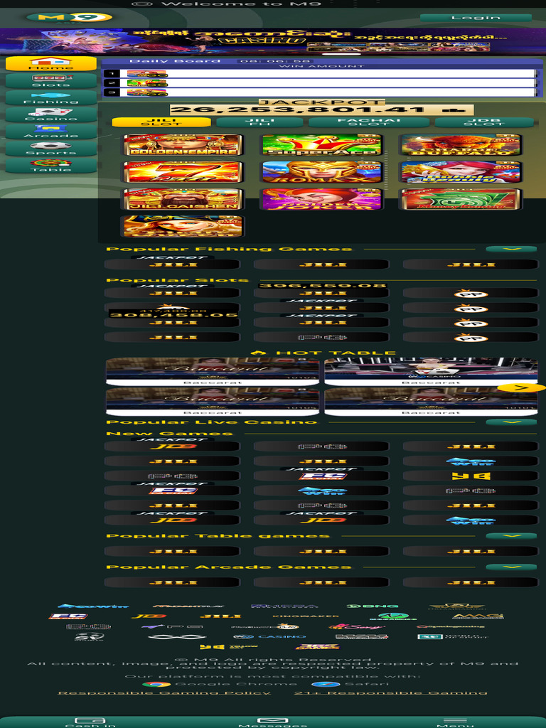 M9 6 | PDF | Gambling Games | Entertainment Venues