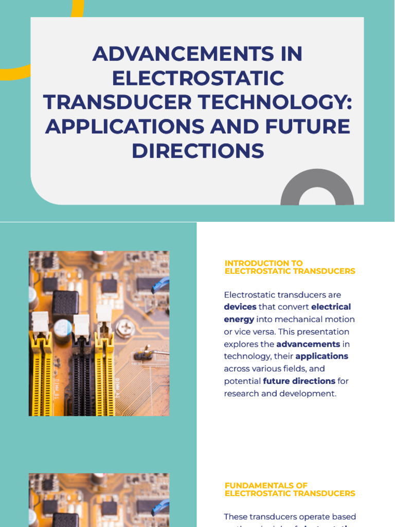 Slidesgo Advancements in Electrostatic Transducer Technology ...