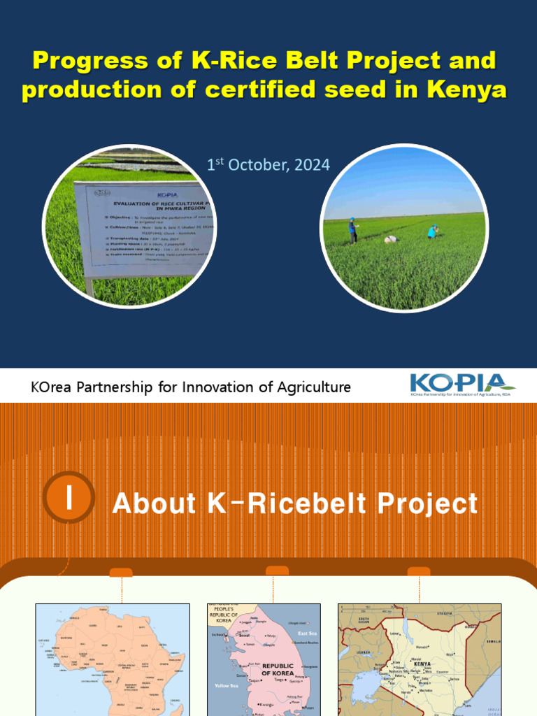 2-2. KOPIA - K-Rice Belt Project and Seed Production in Kenya (JG KIM ...
