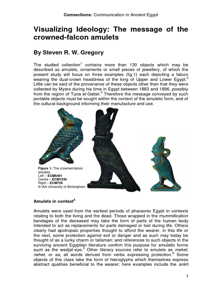 Visualizing Ideology The Message of The | PDF | Amulet | Ancient Egypt