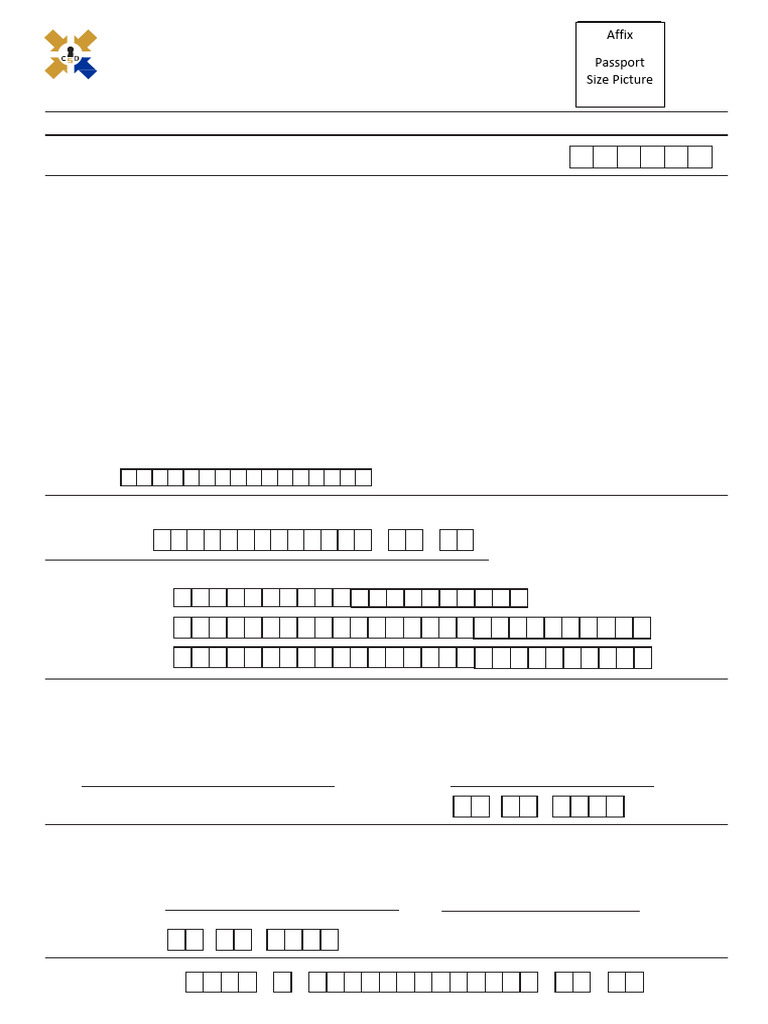 CSD Application Form-1-1 | PDF | Securities (Finance) | Investments & Securities
