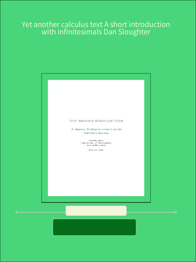 Instant Ebooks Textbook Yet Another Calculus Text A Short Introduction ... Instant Ebooks Textbook Yet Another Calculus Text A Short Introduction ...