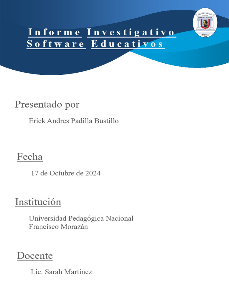 Informe Software Educativo | PDF | Enseñando | Moodle
