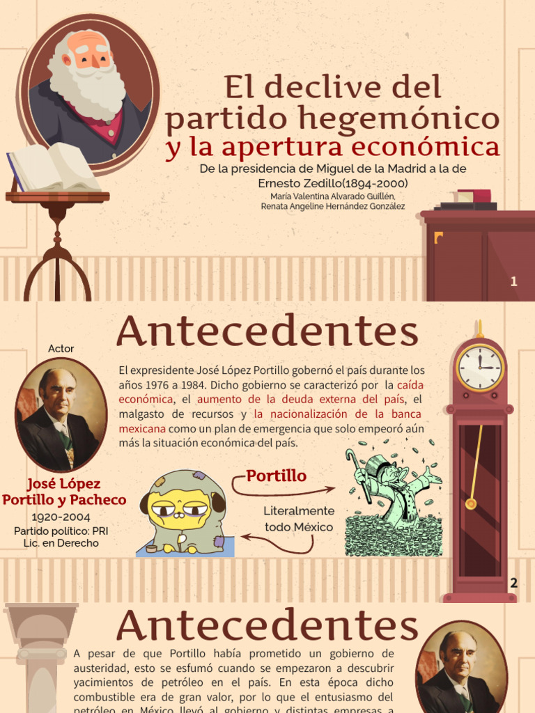 El Declive Del Partido Hegemónico y La Apertura Económica | PDF ...