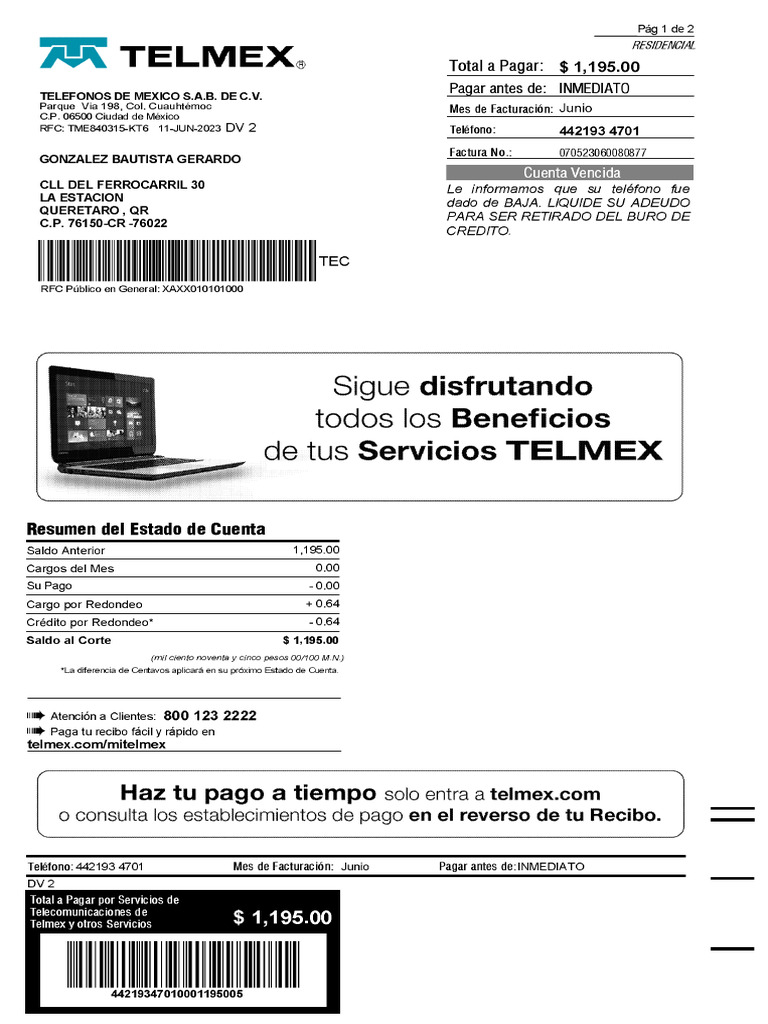 Recibo Jun Cand1 | PDF