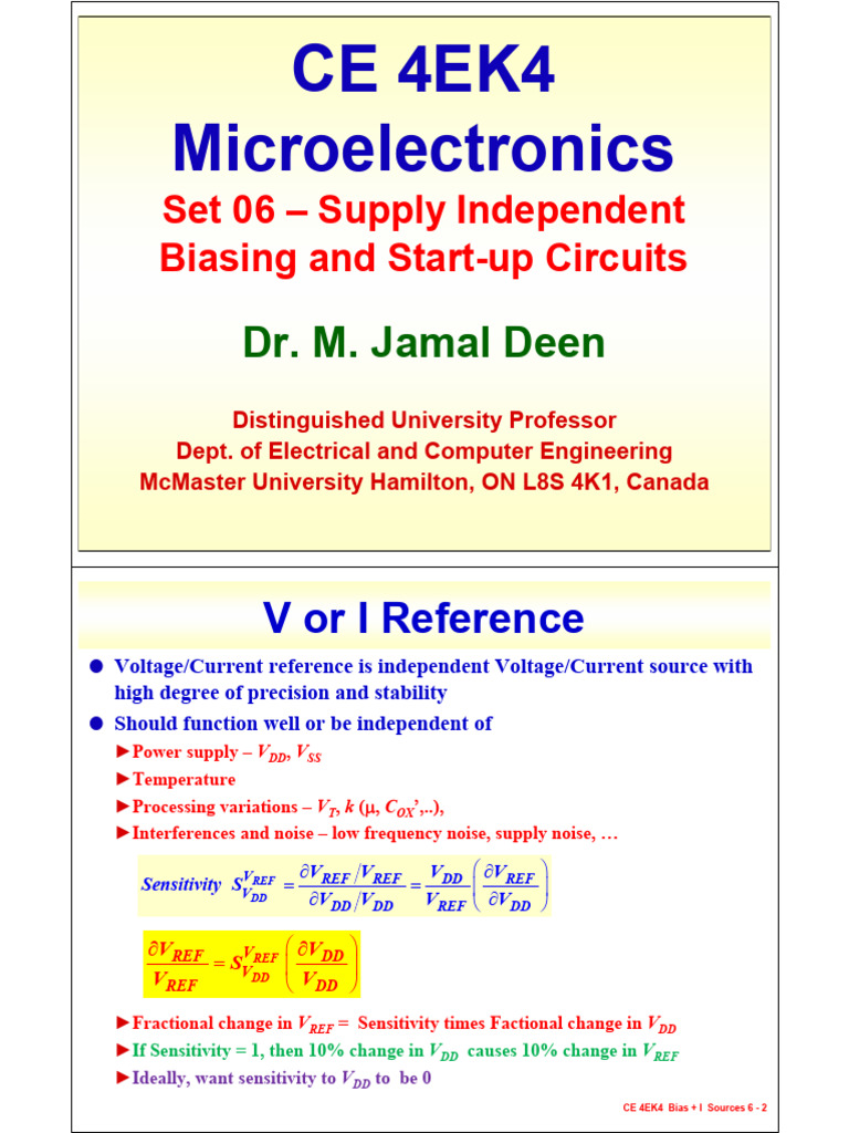 Supply Independent Biasing Circuits | PDF | Electrical Circuits | Electrical Equipment
