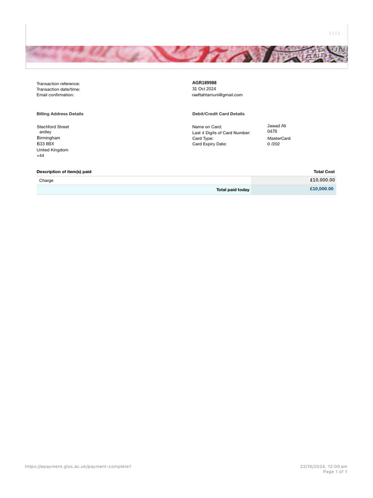 University of Gloucestershire Agresso Income Manager-2 | PDF