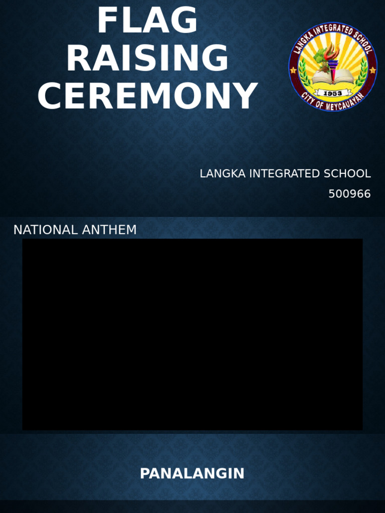 Flag Raising Ceremony | PDF