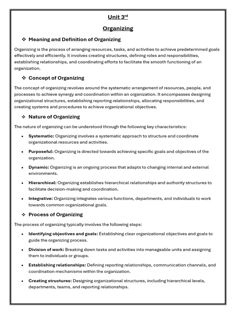 Unit 3rd PoM | PDF | Decentralization | Empowerment