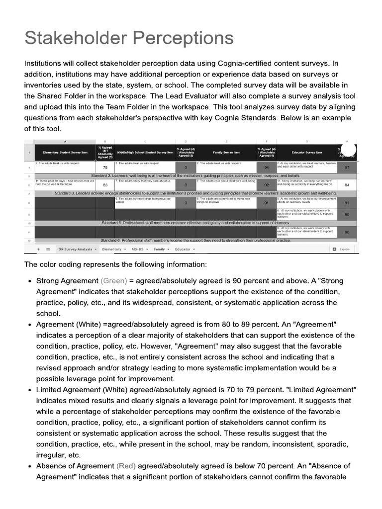 Stakeholder Perceptions | PDF