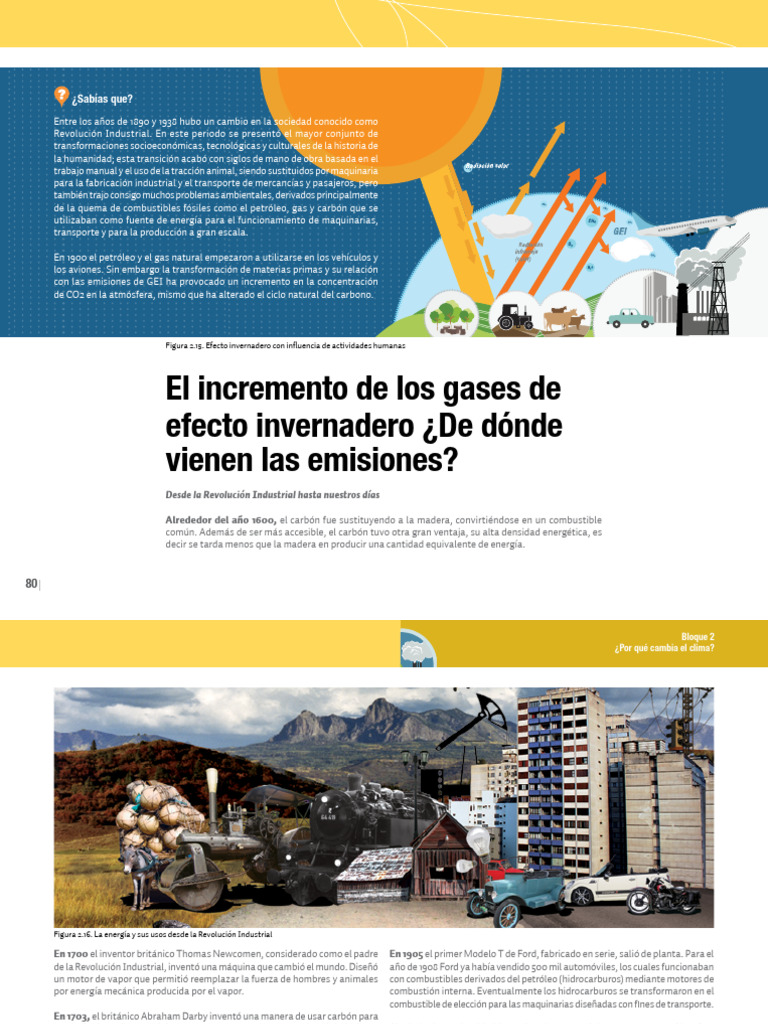 Actividad Lectora Cambio Climatico - 9 | PDF | Gases de efecto ...