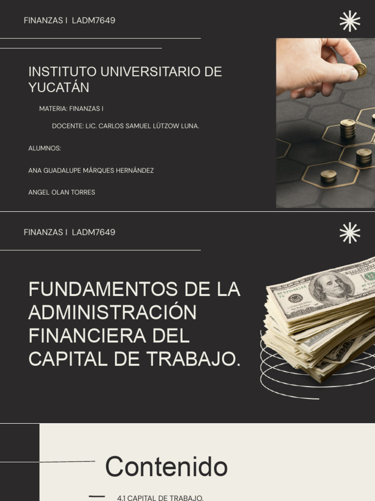 Finanzas I | PDF | Capital de trabajo | Business