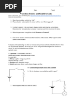 PhET - Circuit Lab Parallel & Series (Inquiry Activity) | PDF | Series ...
