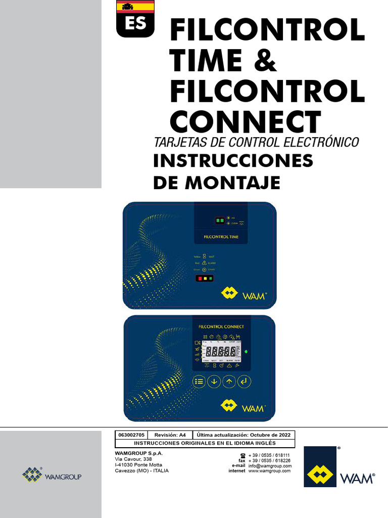 Filcontrol Time & Connect A4 1022-Es | PDF | Ingenieria Eléctrica | Filtración