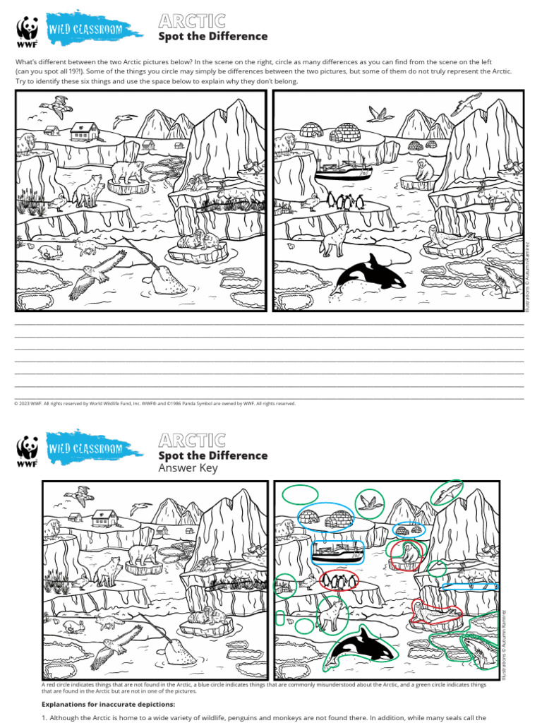 Spot the Difference | PDF | Arctic | World Wide Fund For Nature