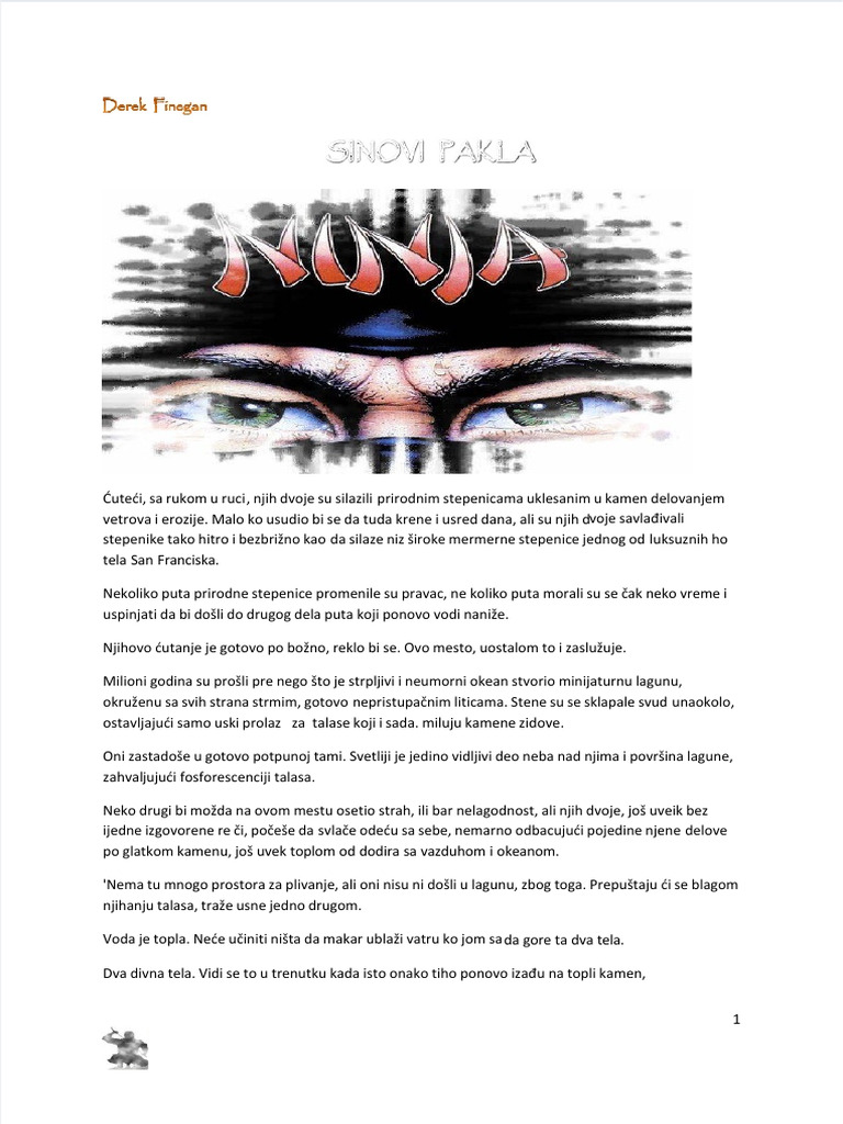 Ninja Derek Finegan Sinovi Pakla | PDF