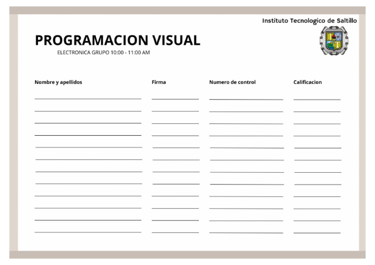 Documento Formulario Programacion Visual | PDF