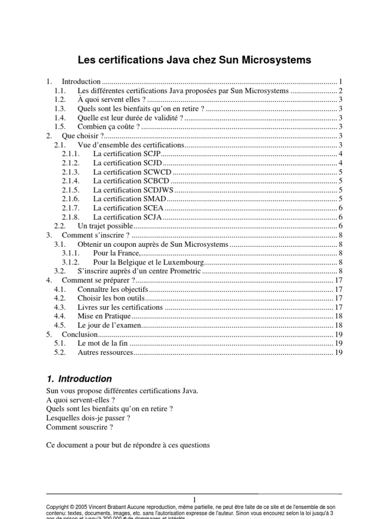 Certifications Java | PDF