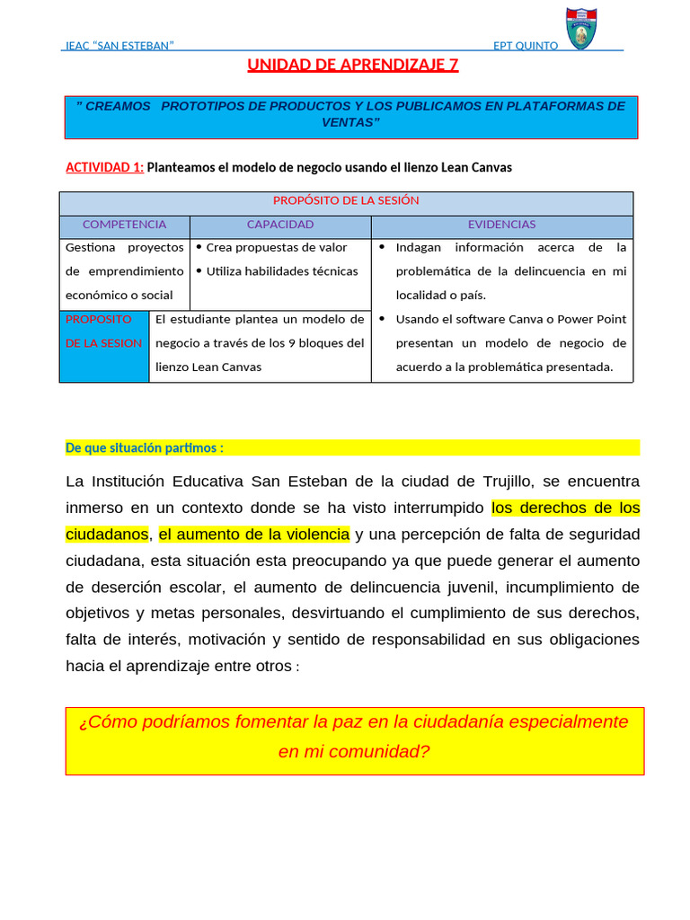 EPT Quinto 7 | PDF | Crecimiento personal y profesional | Ciencias sociales