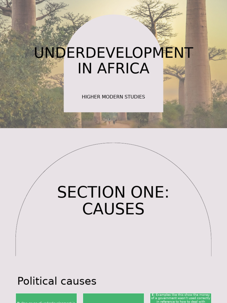 Underdevelopment in Africa | PDF | Poverty | Poverty & Homelessness