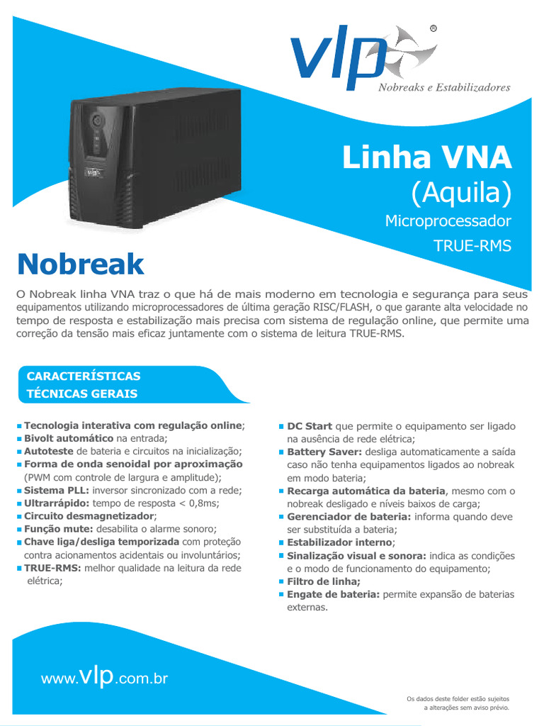 Catalogo_-_VNA_R1 | PDF | Fonte de energia | Energia elétrica