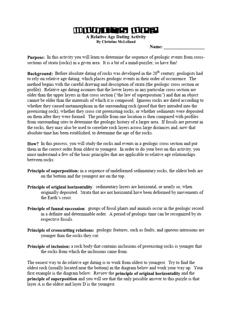 Understanding Relative Age Dating | PDF | Rock (Geology) | Geology
