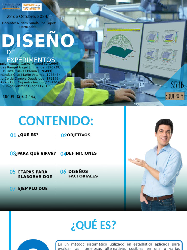 Diseño de Experimentos - E4 | PDF | Experimentar | Diseño