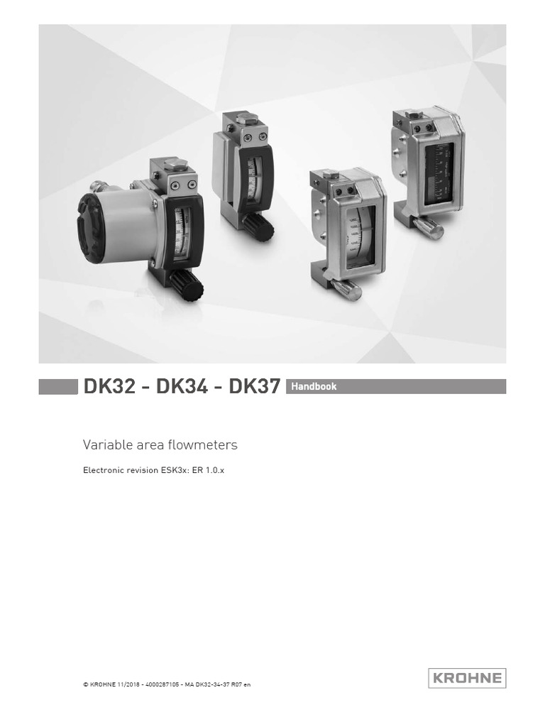 Krohne DK32 34 37 Manual | PDF | Power Supply | Electrical Connector