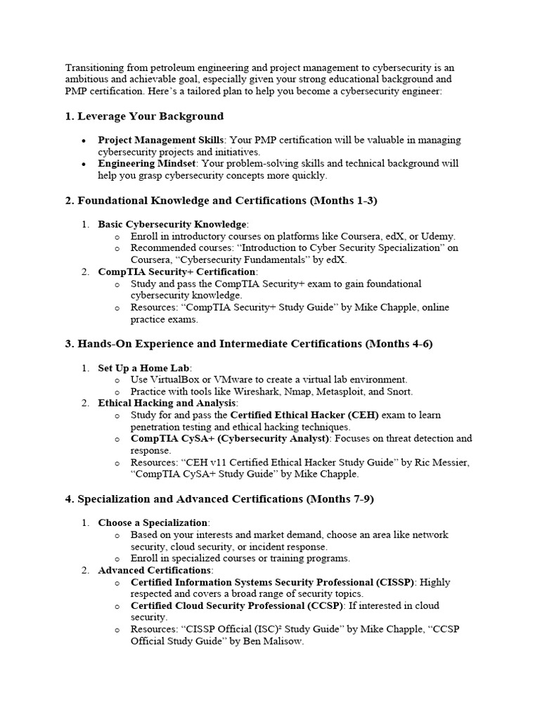 Cybersecurity Transition Guide | PDF | Security | Computer Security