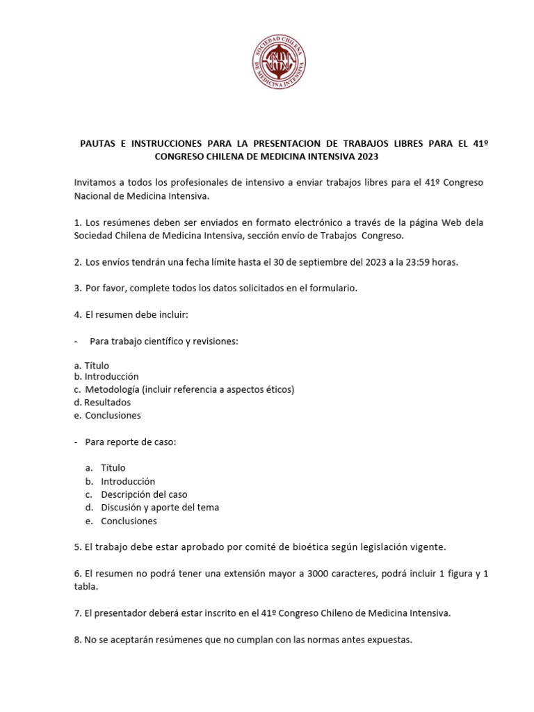 Bases Presentacion Trabajos 2023 | PDF | Negocios