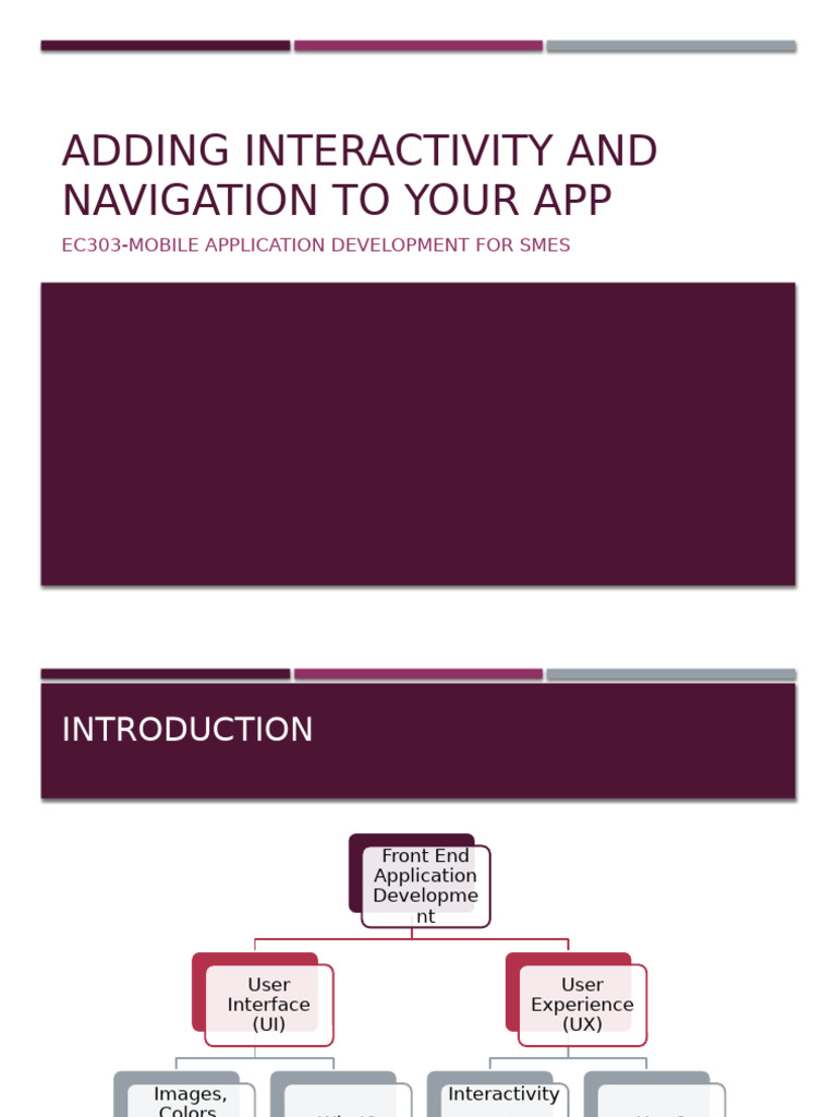 Week 6 - Adding Interactivity and Navigation To Your App | PDF | Mobile ... Week 6 - Adding Interactivity and Navigation To Your App | PDF | Mobile ...
