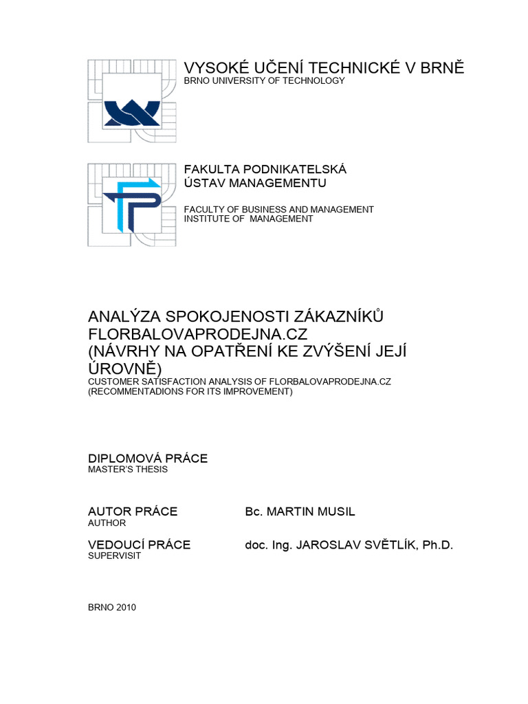 Diplomová Práce Veřejná | PDF