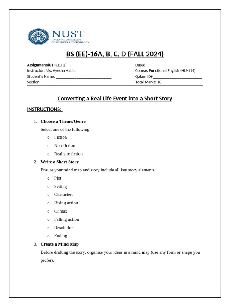 Assignment#1 (Instructions) | PDF