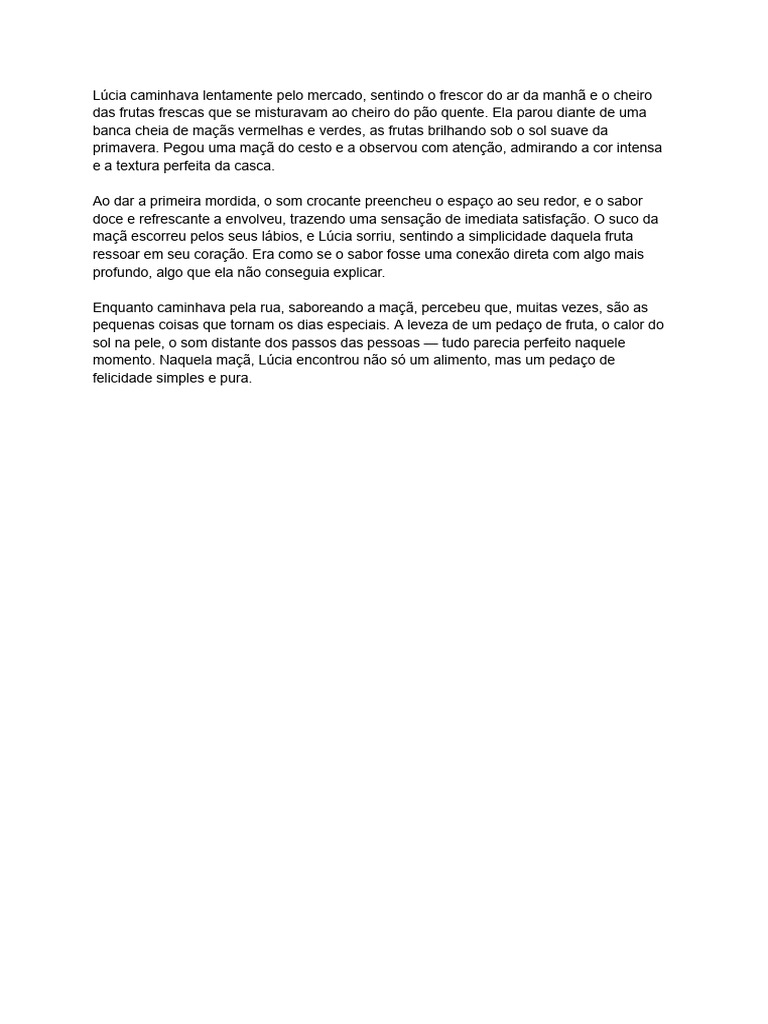 Lúcia Caminhava Lentamente Pelo Mercado, Sentindo o Frescor Do Ar Da ...