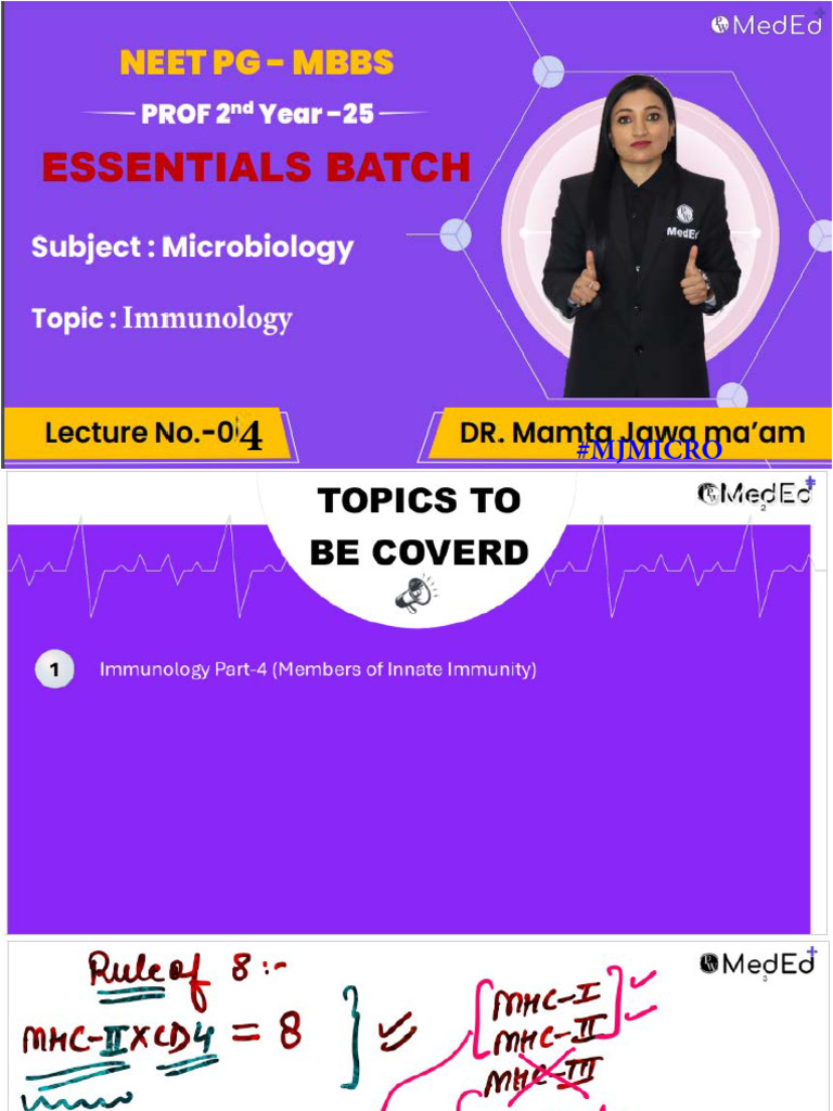 Immunology 04 - Class Notes PDF | PDF Immunology 04 - Class Notes PDF | PDF