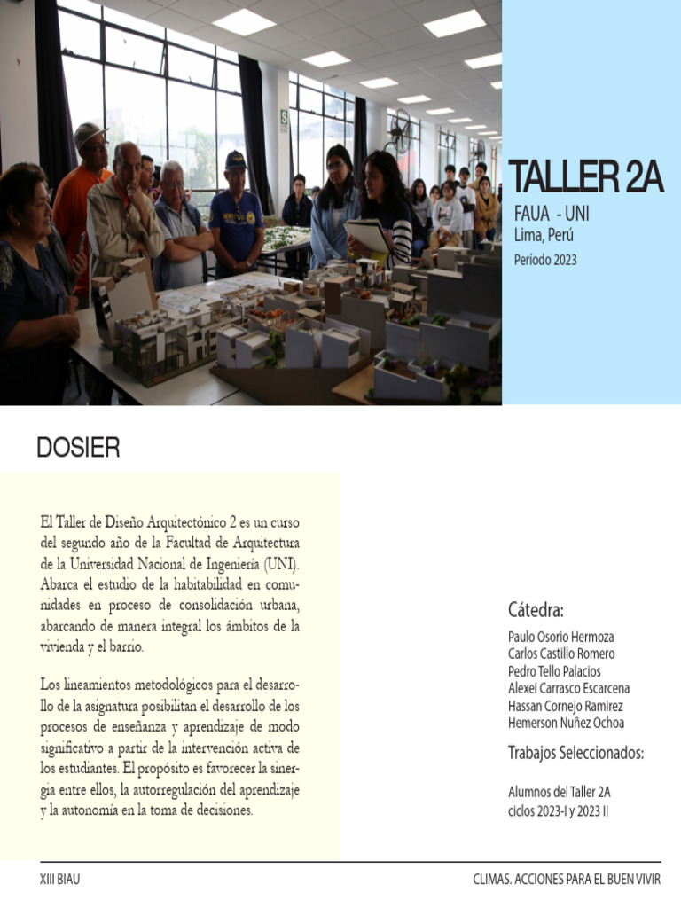 Dosier Taller de Diseño 2a | PDF | Aprendizaje | Maestros