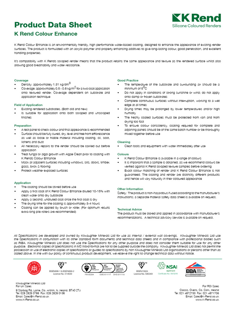 Colour-Enhance-TDS | PDF | Coating | Building Engineering