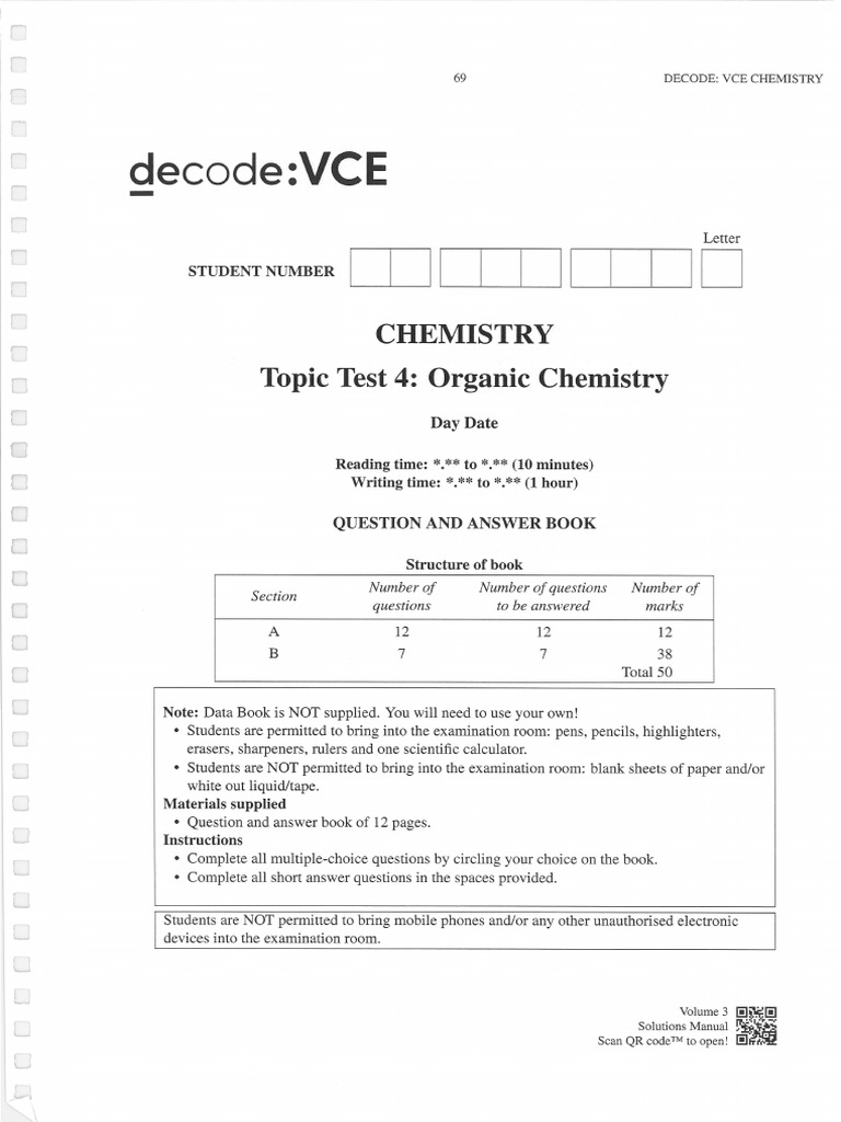 Decode - Organic Chemistry | PDF | Chemical Reactions | Chemical Bond