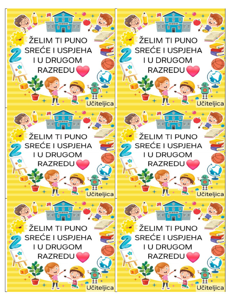 Poruka Za Drugi Razred | PDF