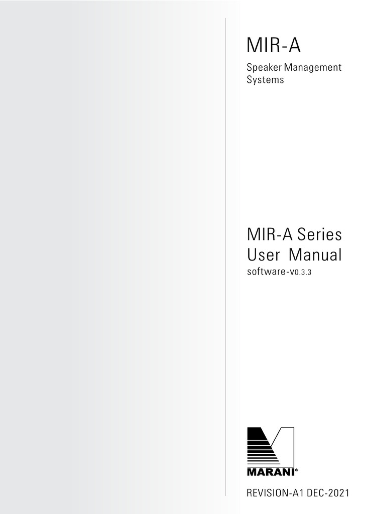 MIR-A User Manual | PDF | Ac Power Plugs And Sockets | Digital Signal ...