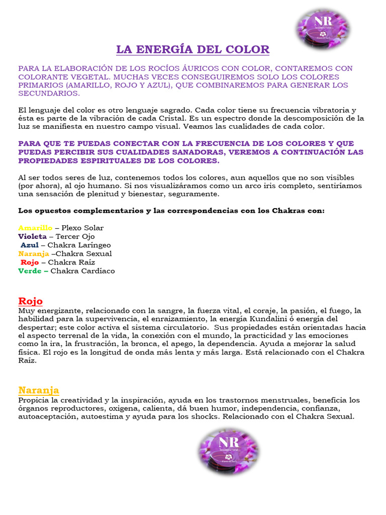 CROMOTERAPIA | PDF | Color | Rojo
