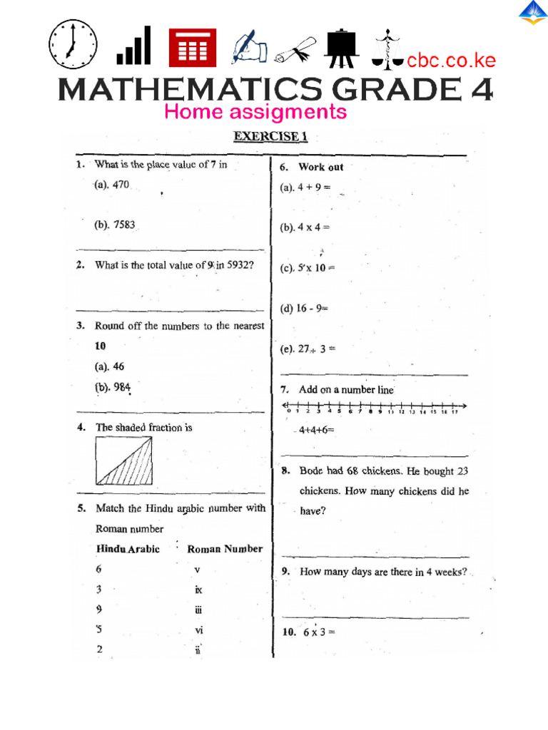 MATHS 4 PRAC QUIZ 1 | PDF