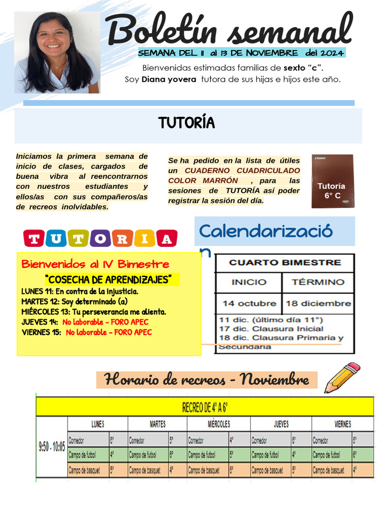 Boletin 6c-Boletin - 11 Nov Al 13 Nov - 1 - 03421376 | PDF
