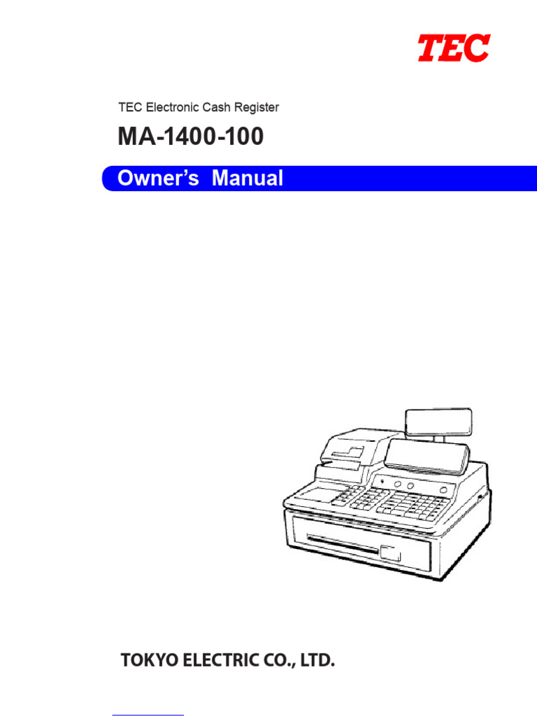 TEC MA-1400-100 | PDF | Cash | Money