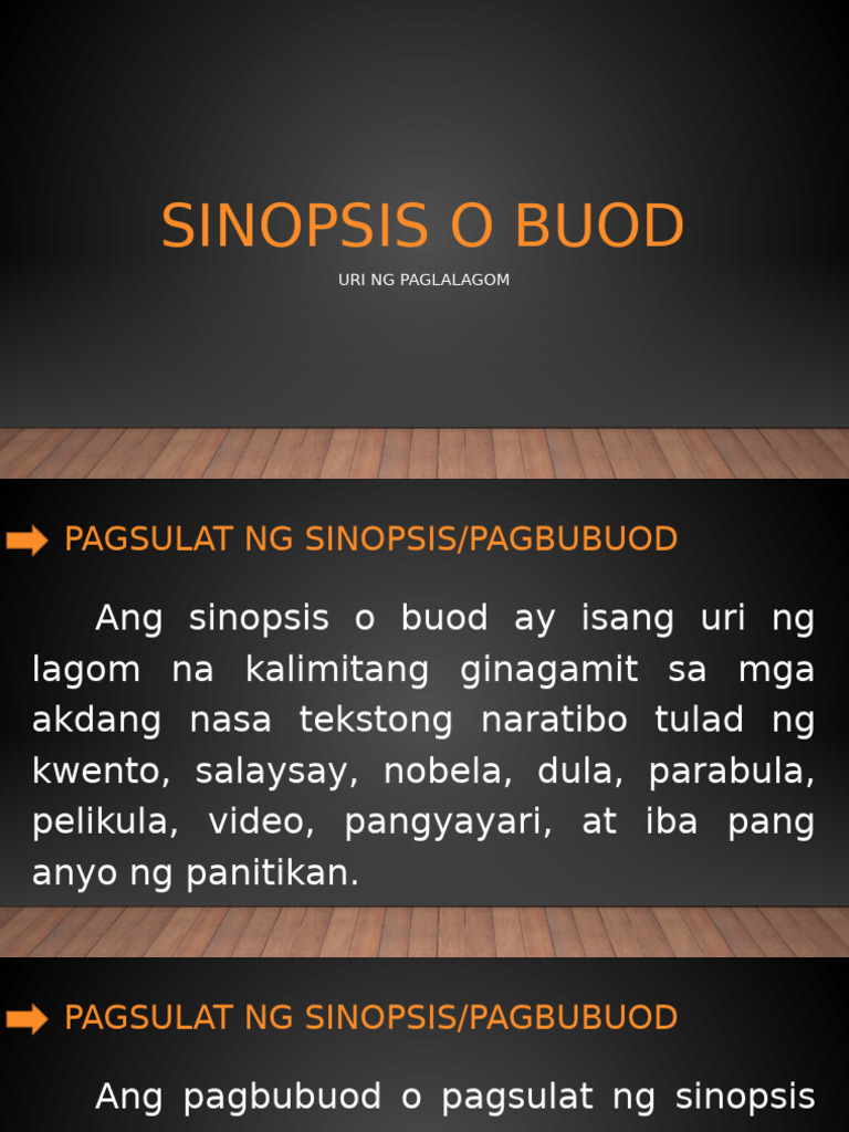 Sinopsis o Buod | PDF