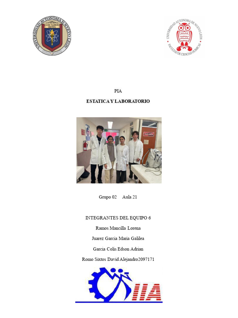 Pia Estatica Equipo6 | PDF