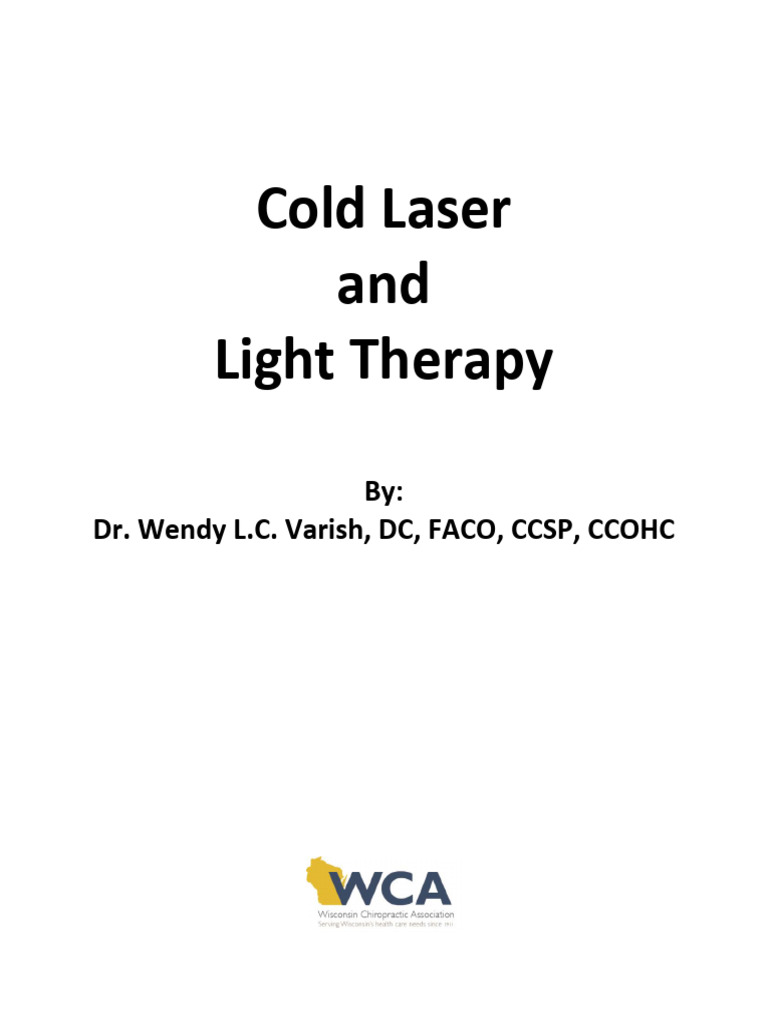 Cold Laser & Light Therapy in Chiropractic | PDF | Electromagnetic ...