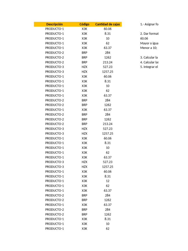 Ejercicio 3 Excel Avanzado | PDF