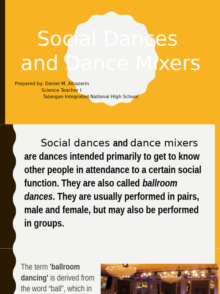 Social Dances and Dance Mixers | PDF | Ballroom Dance | Dances
